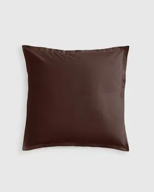 Quince Organic Brushed Cotton Euro Sham Espresso