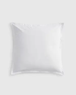 Quince Organic Brushed Cotton Sham - White