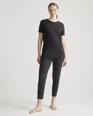 Quince 100% Merino Wool All-season Base Layer T-shirt - Black