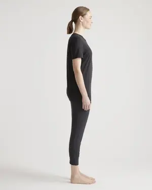 Quince 100% Merino Wool All-season Base Layer T-shirt - Black
