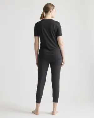 Quince 100% Merino Wool All-season Base Layer T-shirt - Black