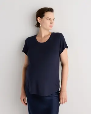Quince Bamboo Jersey T-shirt - Deep Navy