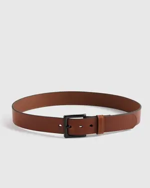 Quince Adam Heritage Leather Jeans Belt - Bourbon