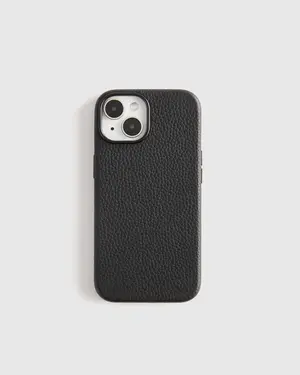 Quince Leather Phone Magsafe Case - Black