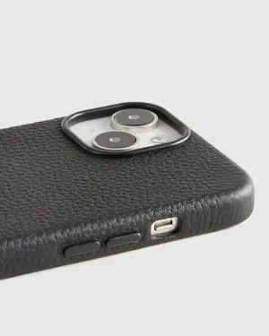 Quince Leather Phone Magsafe Case - Black