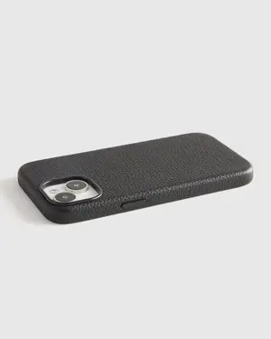 Quince Leather Phone Magsafe Case - Black