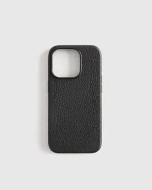 Quince Leather Phone Magsafe Case - Black
