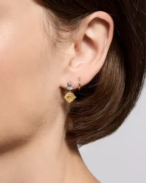 Quince 14k Solo Mini Hoop Earrings - Yellow Gold