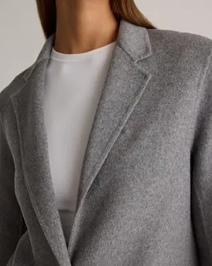 Quince Double-faced Merino Wool Soft Blazer - Heather Grey