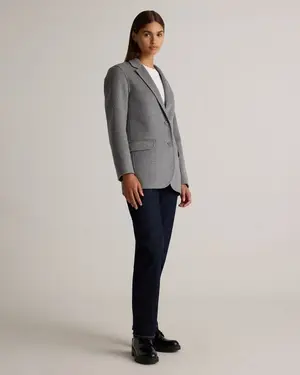 Quince Double-faced Merino Wool Soft Blazer - Heather Grey