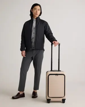 Quince Front Pocket Carry-on Hardshell Suitcase - Tan