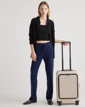 Quince Front Pocket Carry-on Hardshell Suitcase - Tan