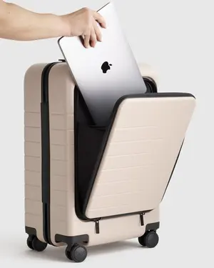 Quince Front Pocket Carry-on Hardshell Suitcase - Tan