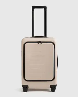 Quince Front Pocket Carry-on Hard Shell Suitcase - Tan