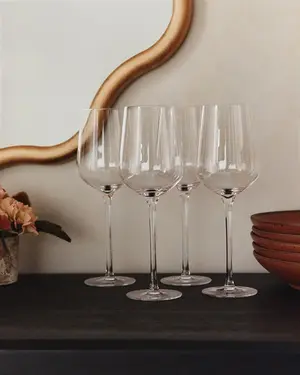 Quince Mouth Blown White Wine Glass, Set Of 4