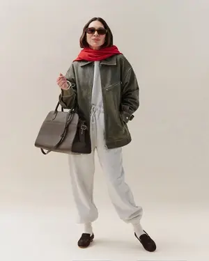 Quince Everyday Fleece Joggers - Light Heather Grey