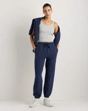 Quince Everyday Fleece Joggers - Washed Deep Navy
