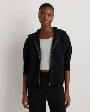 Quince Everyday Fleece Hoodie - Black