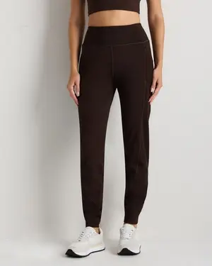 Quince Whistler Mid-rise Thermal Jogger - Espresso