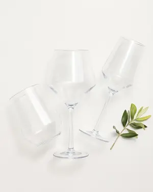 Quince Fortessa Sole Tritan Outdoor White Wine Glass, Set Of 6, Acrylic