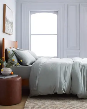 Quince Bamboo Duvet Cover - Eucalyptus