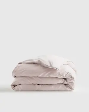 Quince Bamboo Duvet Cover Soft Blush