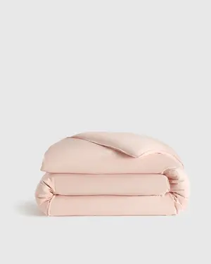 Quince Bamboo Duvet Cover Soft Pink
