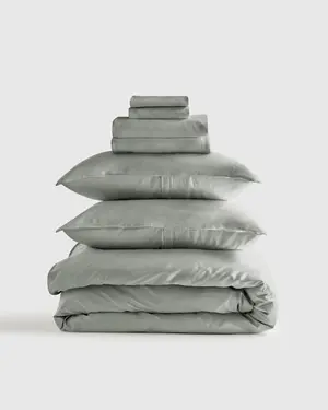 Quince Bamboo Deluxe Bedding Bundle Eucalyptus