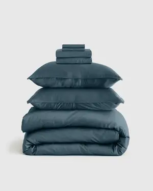 Quince Bamboo Deluxe Bedding Bundle Nightfall