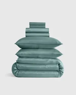 Quince Bamboo Deluxe Bedding Bundle Ocean