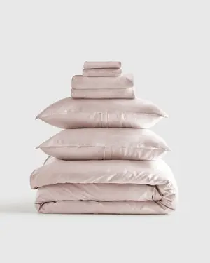 Quince Bamboo Deluxe Bedding Bundle Soft Blush