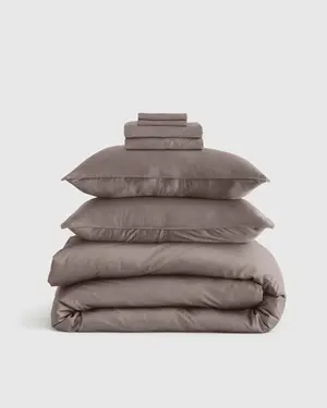 Quince Bamboo Deluxe Bedding Bundle Stone