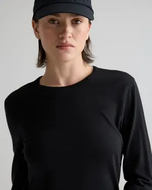 Quince 100% Merino Wool All-season Long Sleeve Base Layer - Black