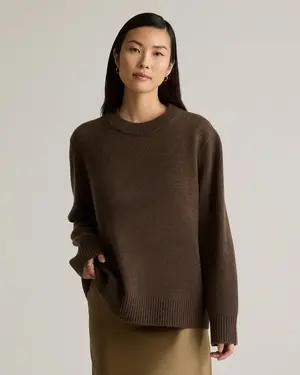 Quince Mongolian Cashmere Sweater - Brown