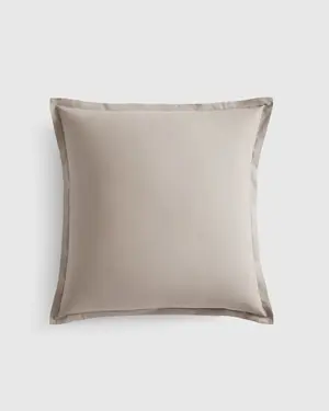 Quince Organic Crisp Percale Sham - Dove