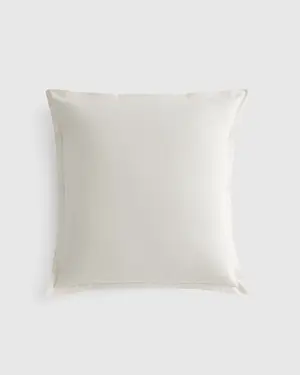 Quince Organic Crisp Percale Euro Sham Ivory