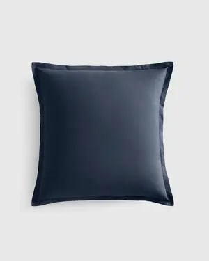 Quince Organic Crisp Percale Sham - Navy