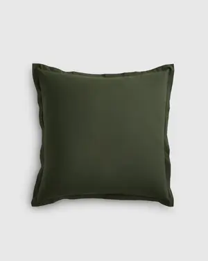 Quince Organic Crisp Percale Sham - Pine