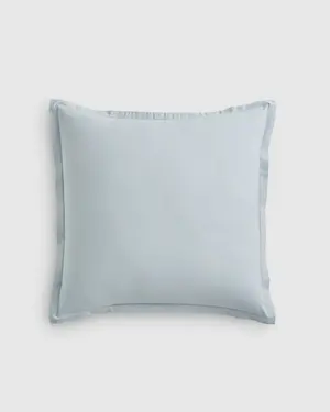 Quince Organic Crisp Percale Sham - Sky Blue