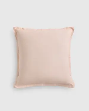 Quince Organic Crisp Percale Sham - Soft Pink
