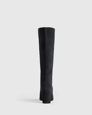 Quince Suede Block Heel Boots
