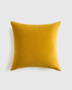 Quince Corduroy Cotton Velvet Pillow Cover - Marigold