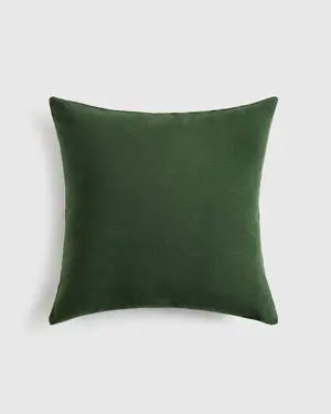 Quince Corduroy Cotton Velvet Pillow Cover - Pine