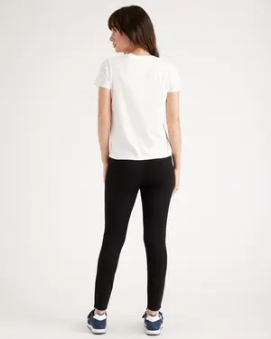 Quince Ultra-stretch Ponte Skinny Pants Petite - Black