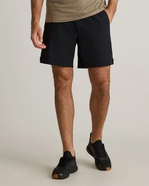 Quince Classic Unlined 7" Run Shorts - Black