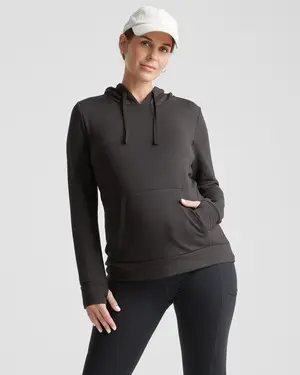 Quince Supersoft Fleece Hoodie - Black