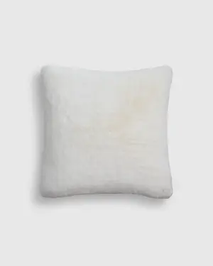 Quince Luxury Faux Fur Pillow Cover - Ivory