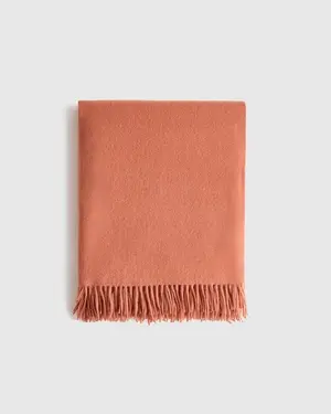 Quince Mongolian Cashmere Throw - Persimmon