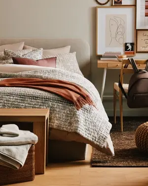 Quince Mongolian Cashmere Throw - Persimmon