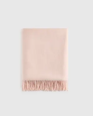 Quince Mongolian Cashmere Throw - Soft Pink